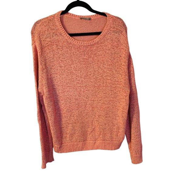 COS | Sweaters | Cos Sweater Size M Pink Metallic Knit Relaxed ...